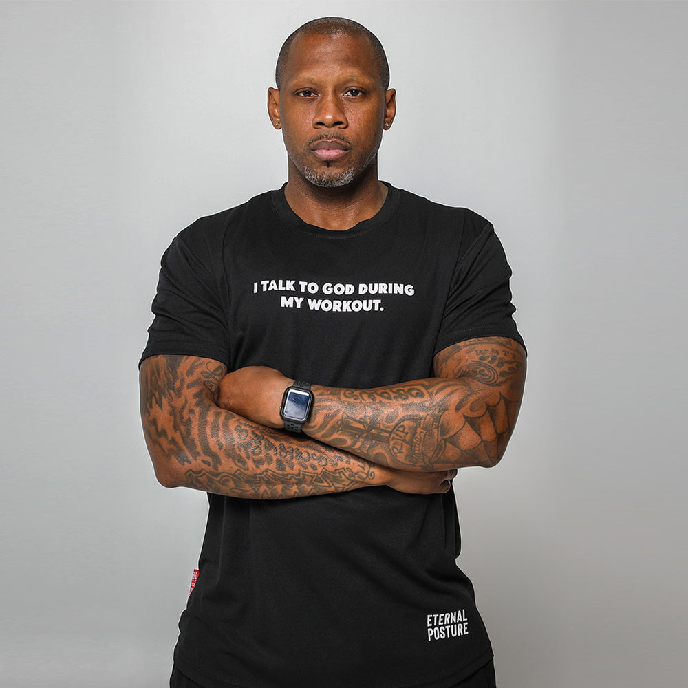 Dry Wick Performance Swoop Tee - Men's Black